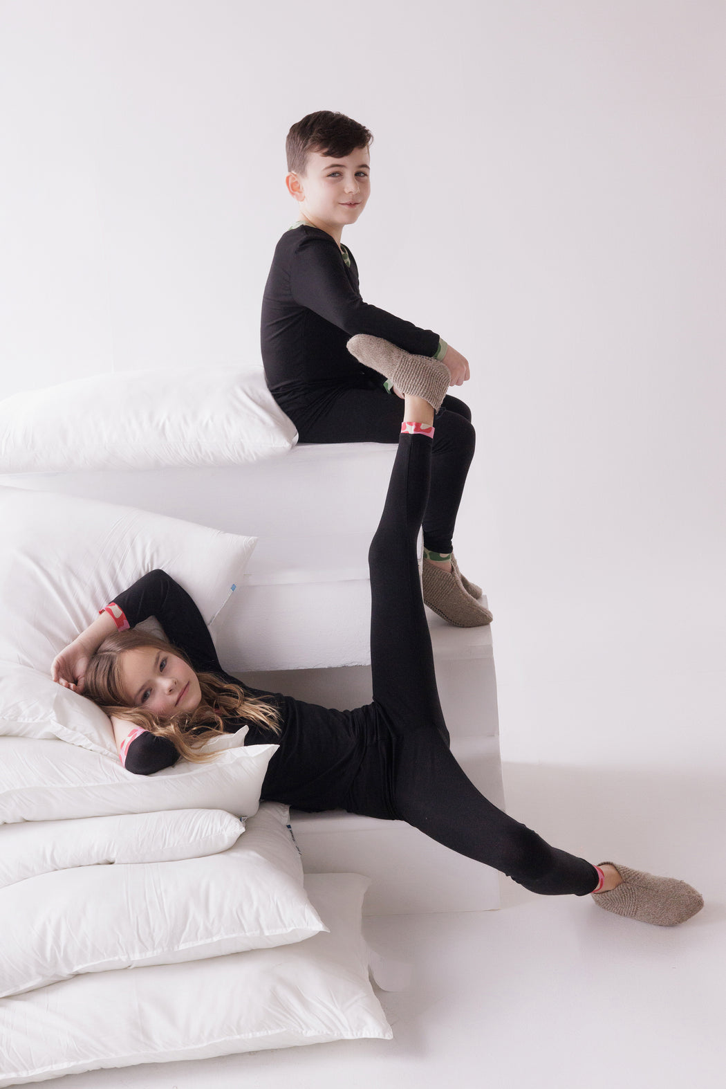 Bamboo Leopard Loungewear Set, Girl — NoggiWear